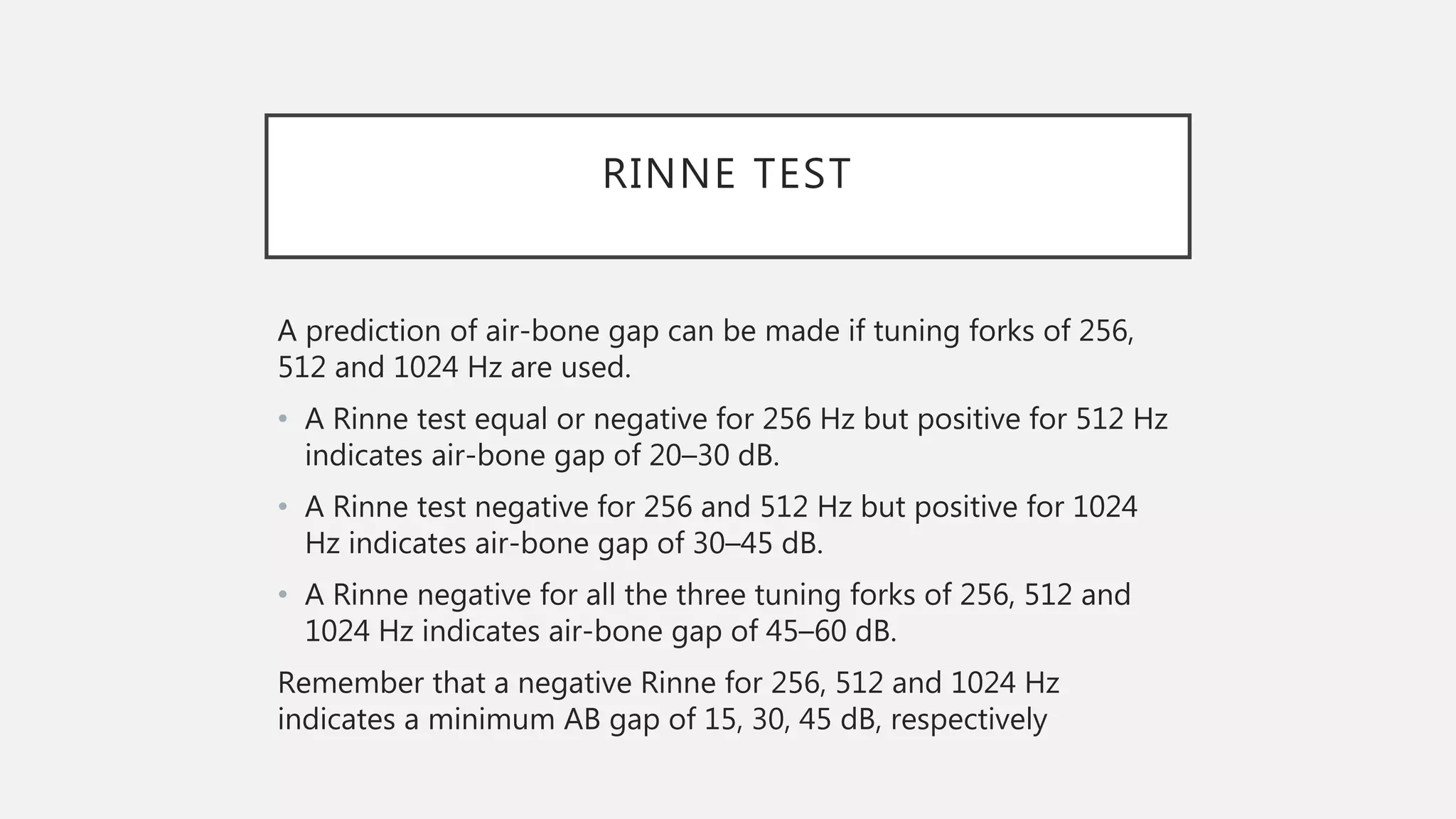 Tuning fork tests - ENT | PPTX