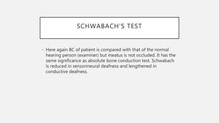 Tuning fork tests - ENT | PPTX