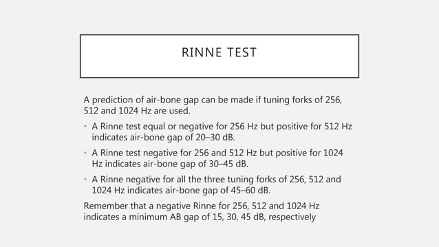 Tuning fork tests - ENT | PPTX | Ear, Nose and Throat Conditions ...