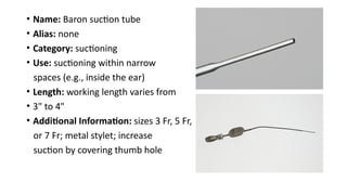 Surgical instruments in Ear, Nose, and Throat Surgery.pptx