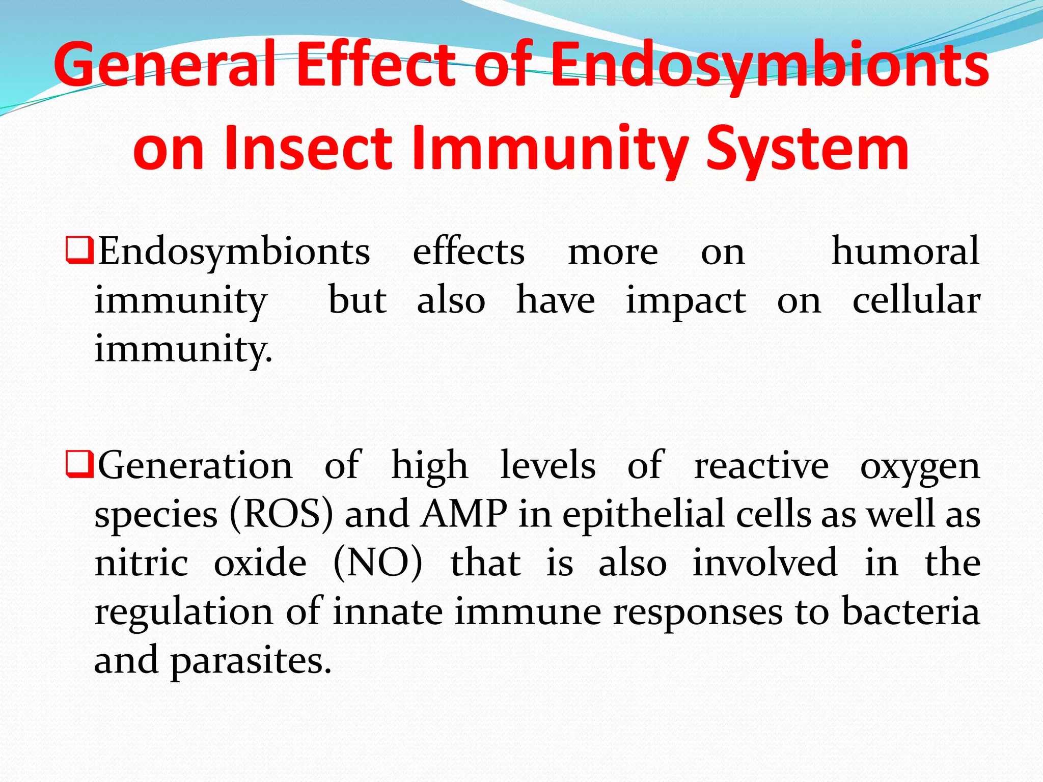 Relation of Insect Endosymbionts with Immunity System. | PPT