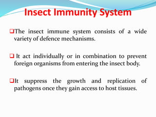 Relation of Insect Endosymbionts with Immunity System. | PPTX