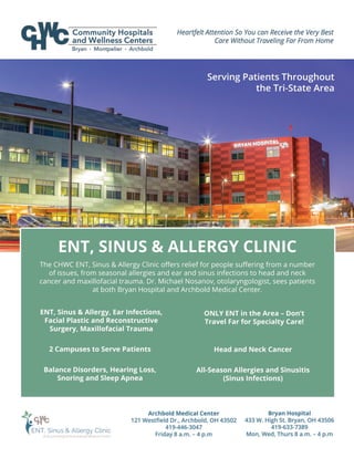 Ent clinic-chwc-ohio | PDF