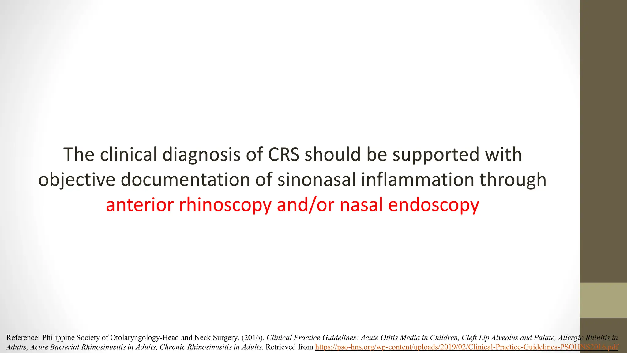 Chronic Rhinosinusitis with Nasal Polyposis grade III right | PPTX