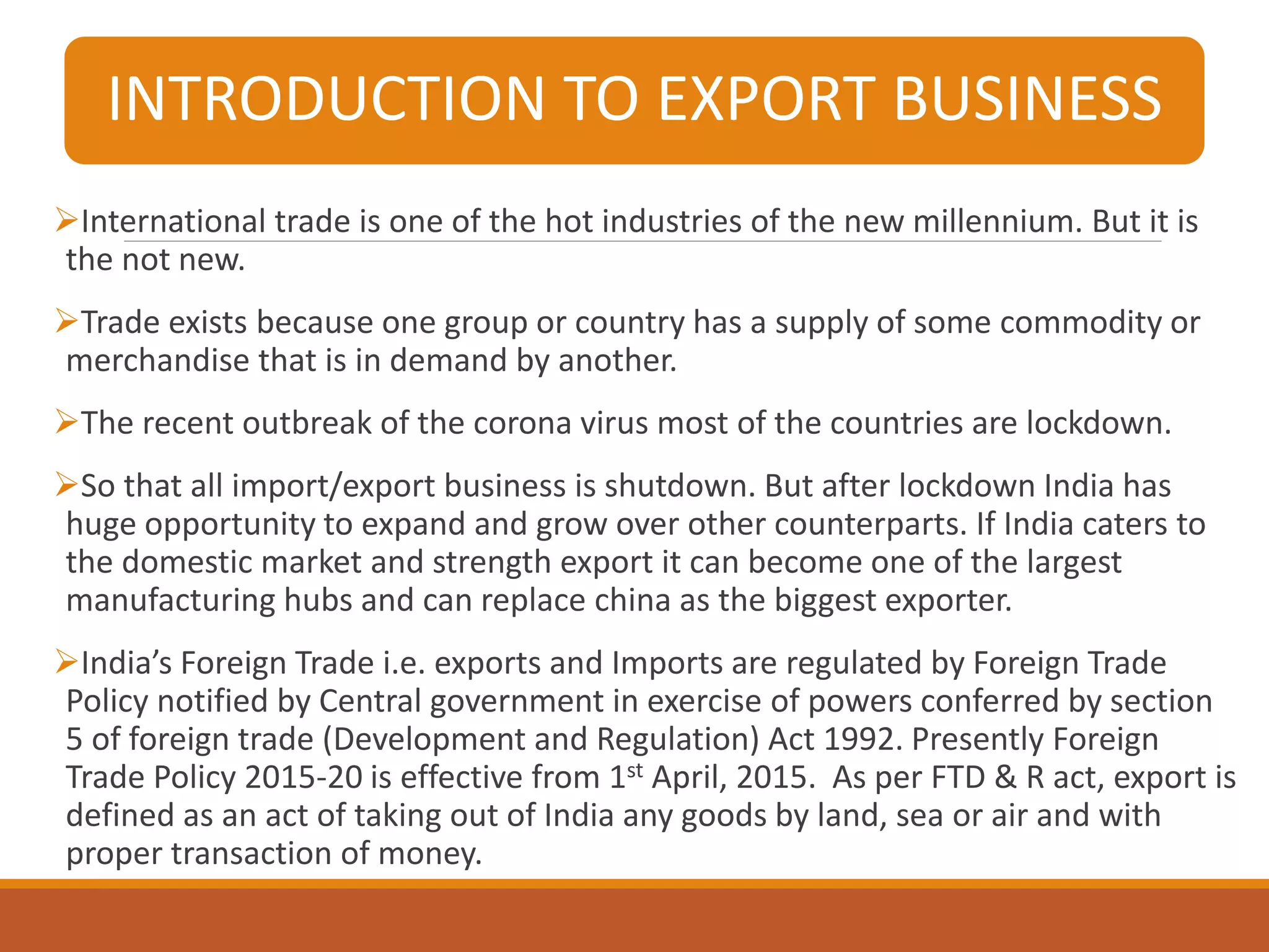 Ent-ppt2-HOW TO START EXPORT BUSINESS-(106-113) | PPTX