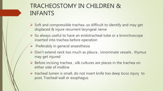 TRACHEOSTOMY | PPTX | Death, Injury, or Military Conflict | Sensitive ...