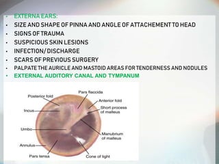 ENT ent assessment is a type of assessment used | PPT