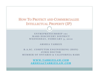 How To Protect and Commercialize Intellectual Property | PPT