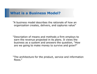 Building a Business Model | PDF