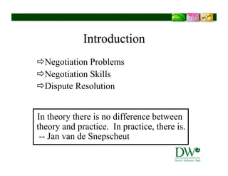 Negotiation for Fun and Profit: A Practical Guide | PDF | Law