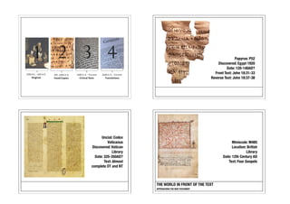 ENT1 Approaching the NT | PPT