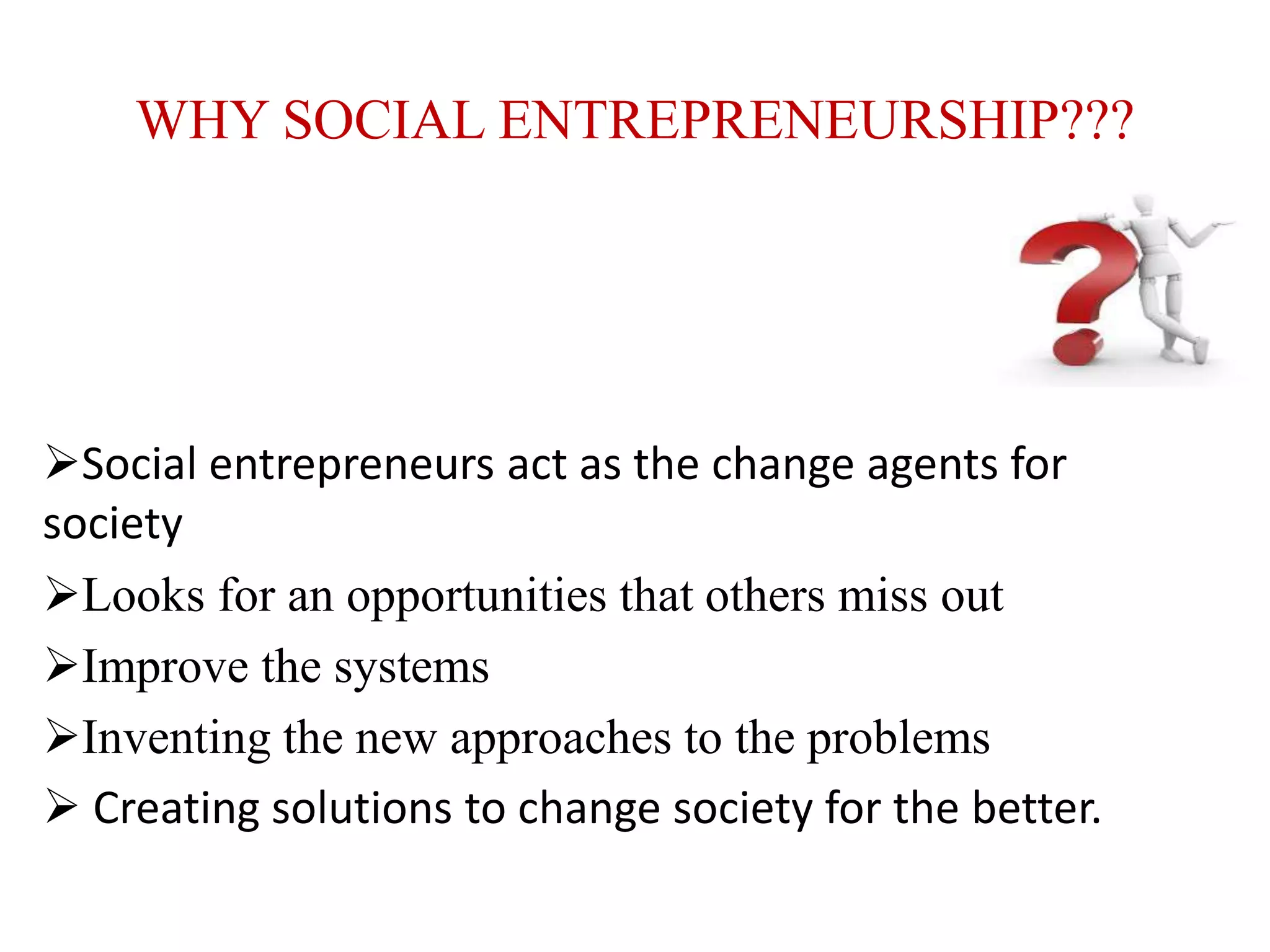 SOCIAL ENTREPRENEURSHIP& ITS IMPACT ON SOCIETY | PPTX