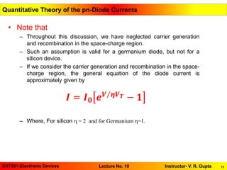 Diode Current Equation | PDF