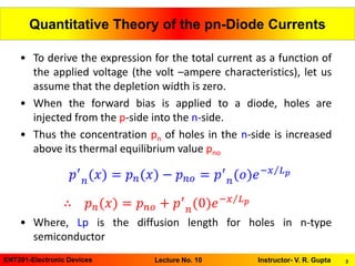 Diode Current Equation | PDF