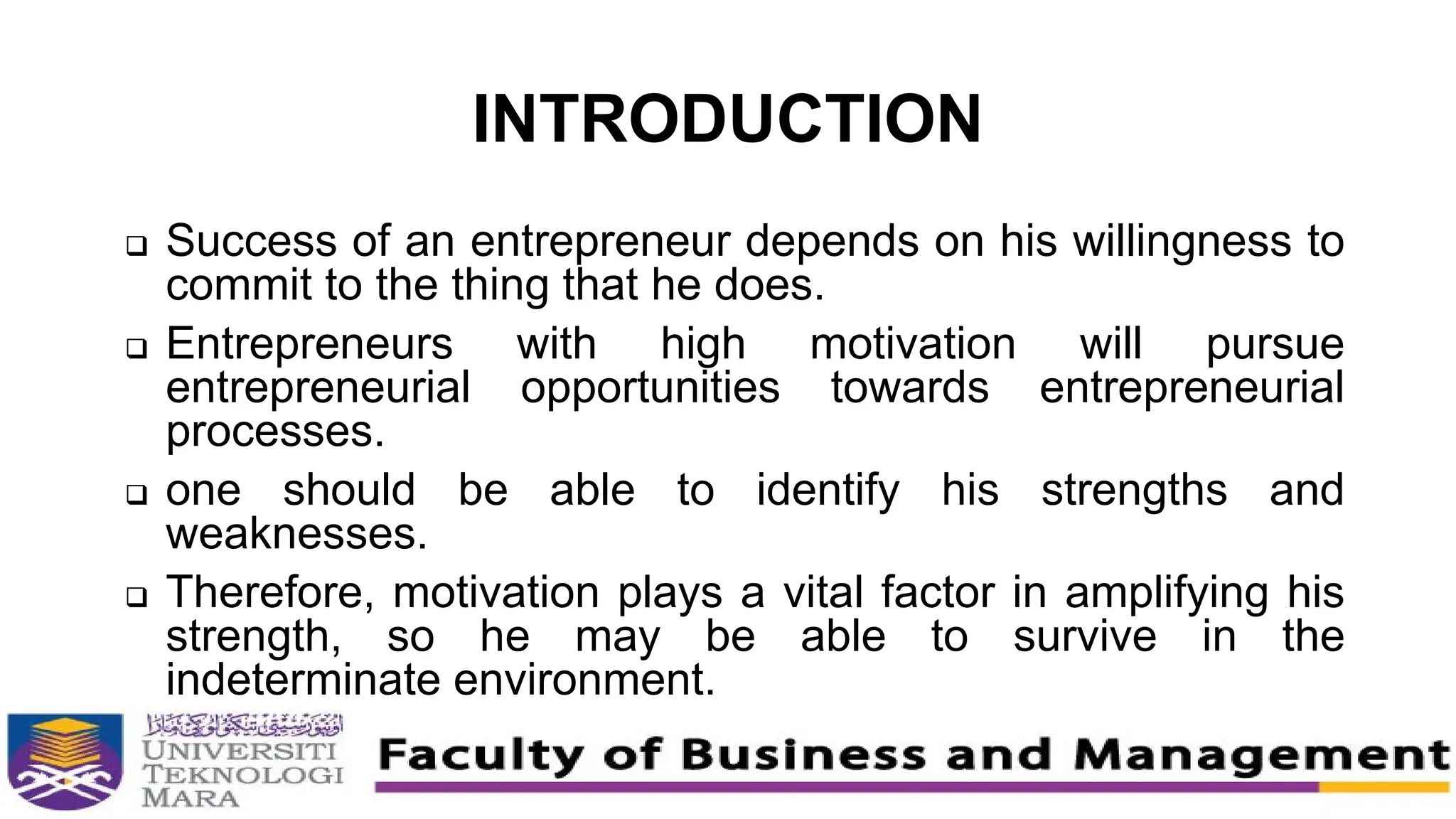 FUNDAMENTALS OF ENTREPRENEURSHIP ENT300 | PPT