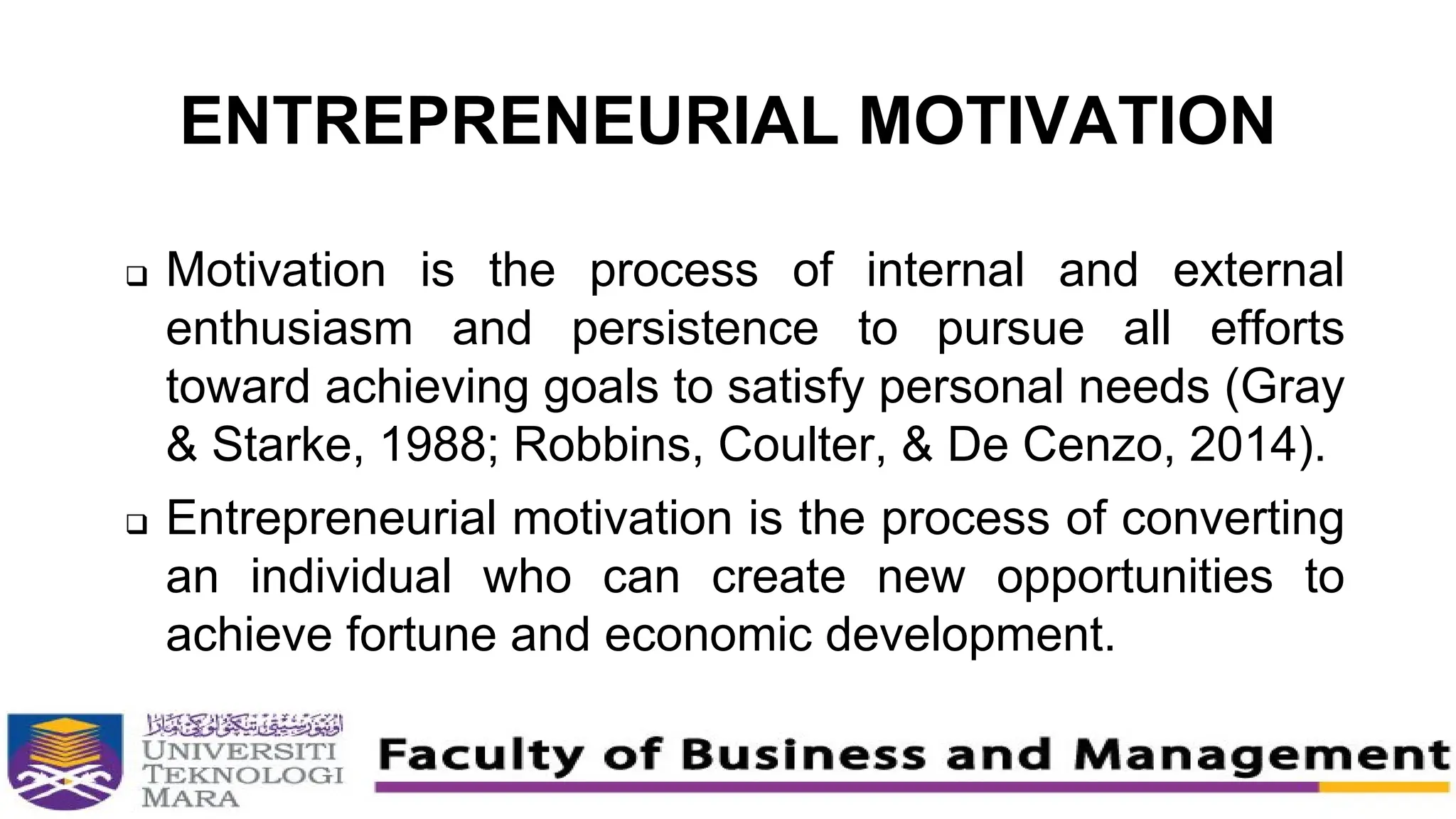 FUNDAMENTALS OF ENTREPRENEURSHIP ENT300 | PPT