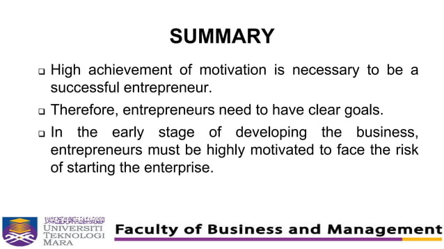 FUNDAMENTALS OF ENTREPRENEURSHIP ENT300 | PPT
