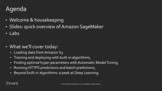 AWS re:Invent 2018 - ENT321 - SageMaker Workshop | PPTX