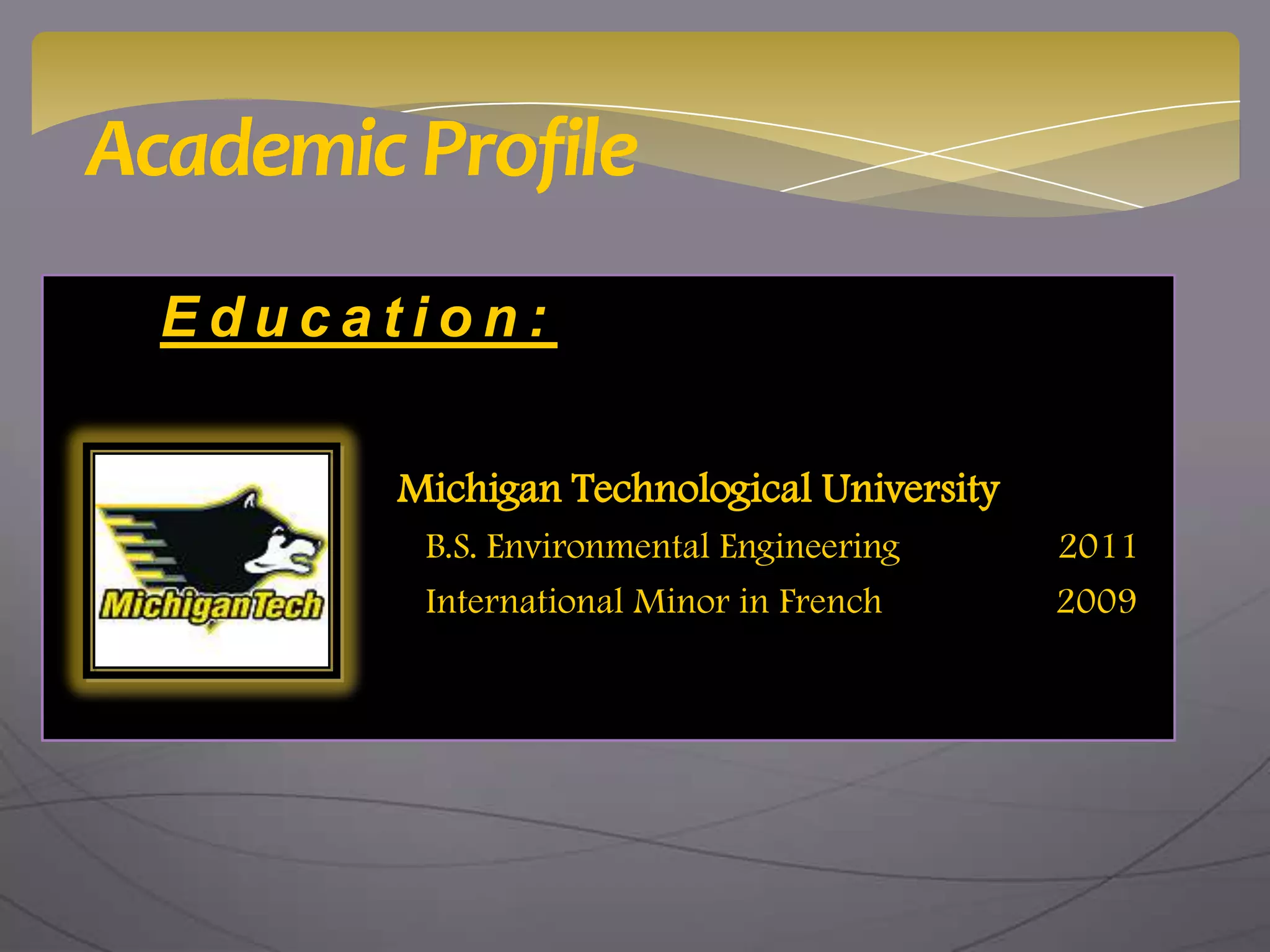 Kevin Vayko - Visual Resume | PPTX | Science