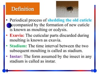 Physiology of Integuments and moulting in insects | PPTX