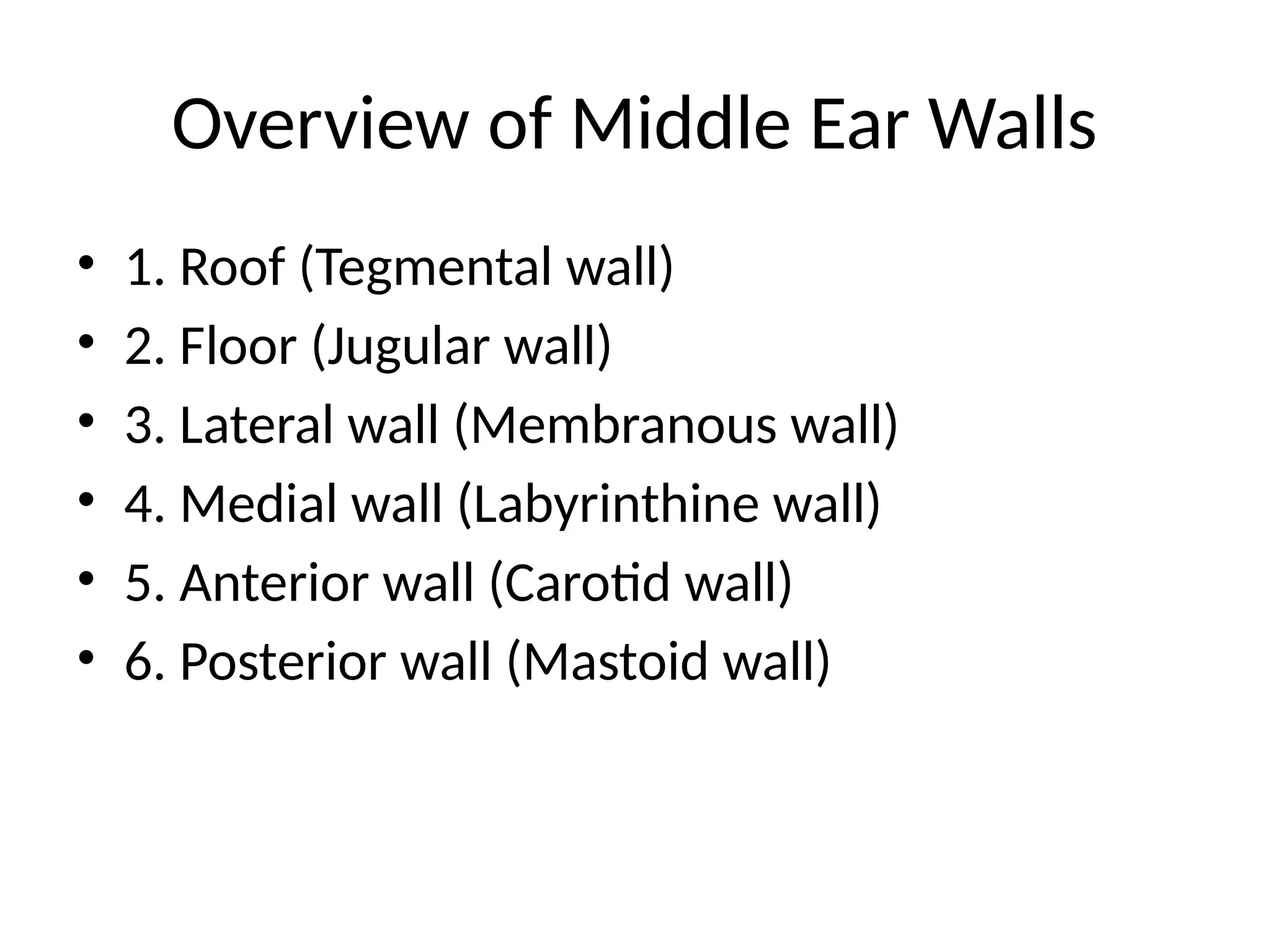 Anterior and posterior wall of middle ear | PPTX