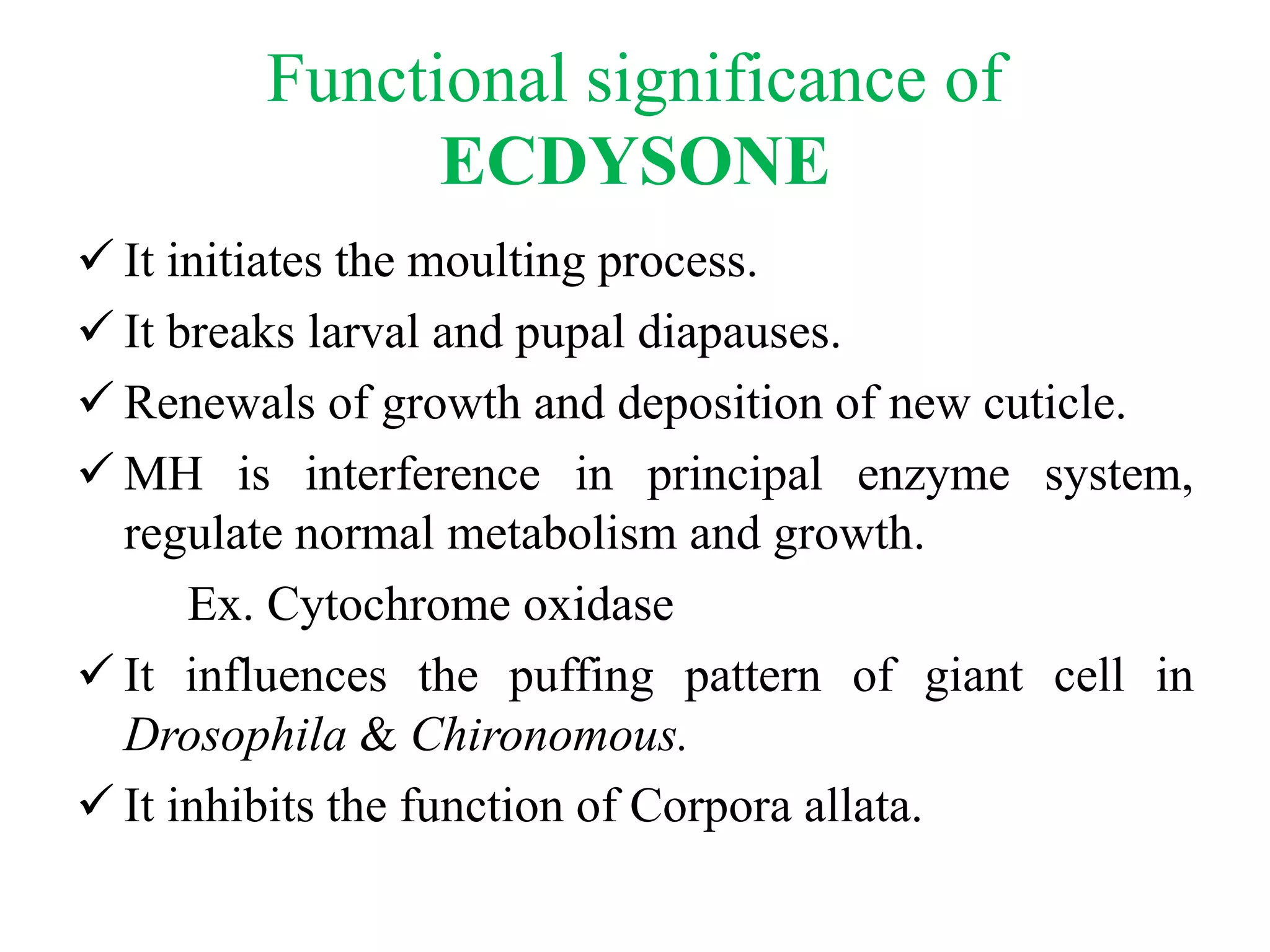Role of Insect hormones | PPTX