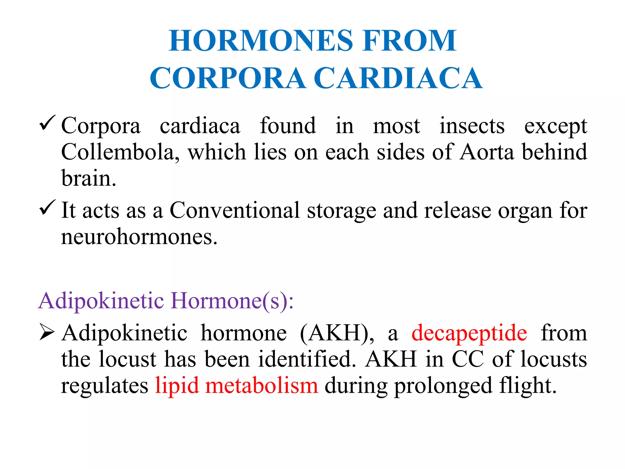Role of Insect hormones | PPTX