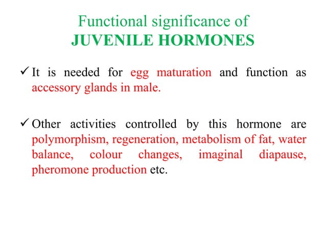 Role of Insect hormones | PPTX | Endocrine and Metabolic Diseases ...