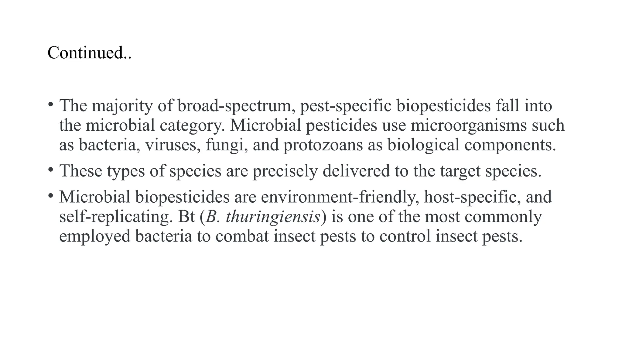 ENT 605 Microbial pesticide.pptx entomopathogenic insects | PPTX