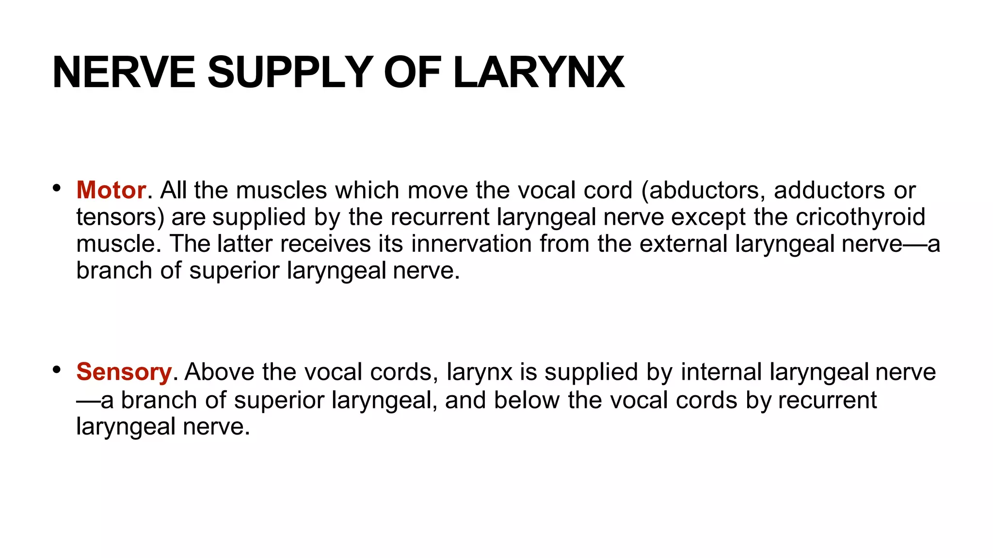 Anatomy of larynx | PPTX