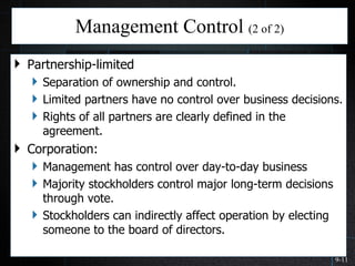 Ent9 the organizational plan | PPT
