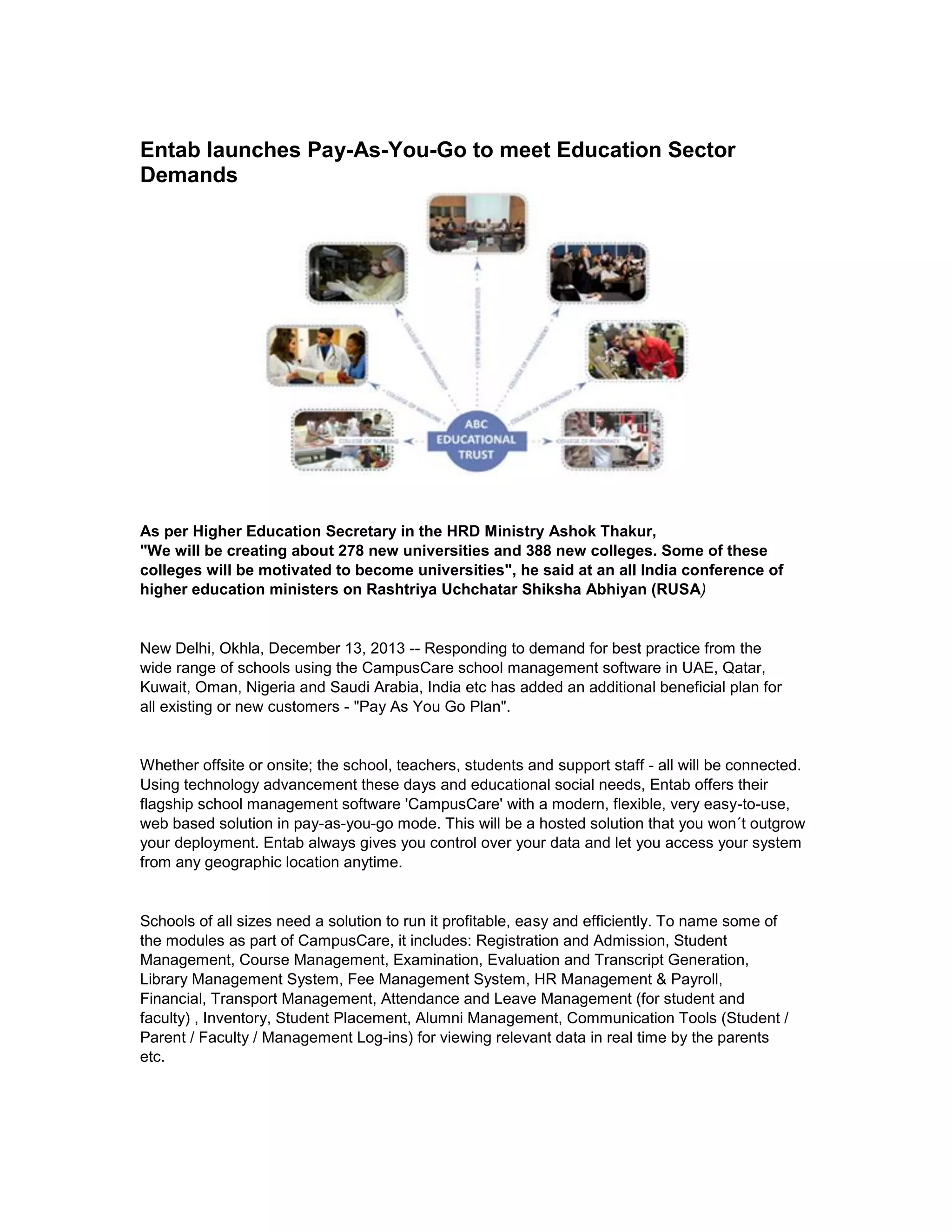 Entab launches Pay-As-You-Go | PDF