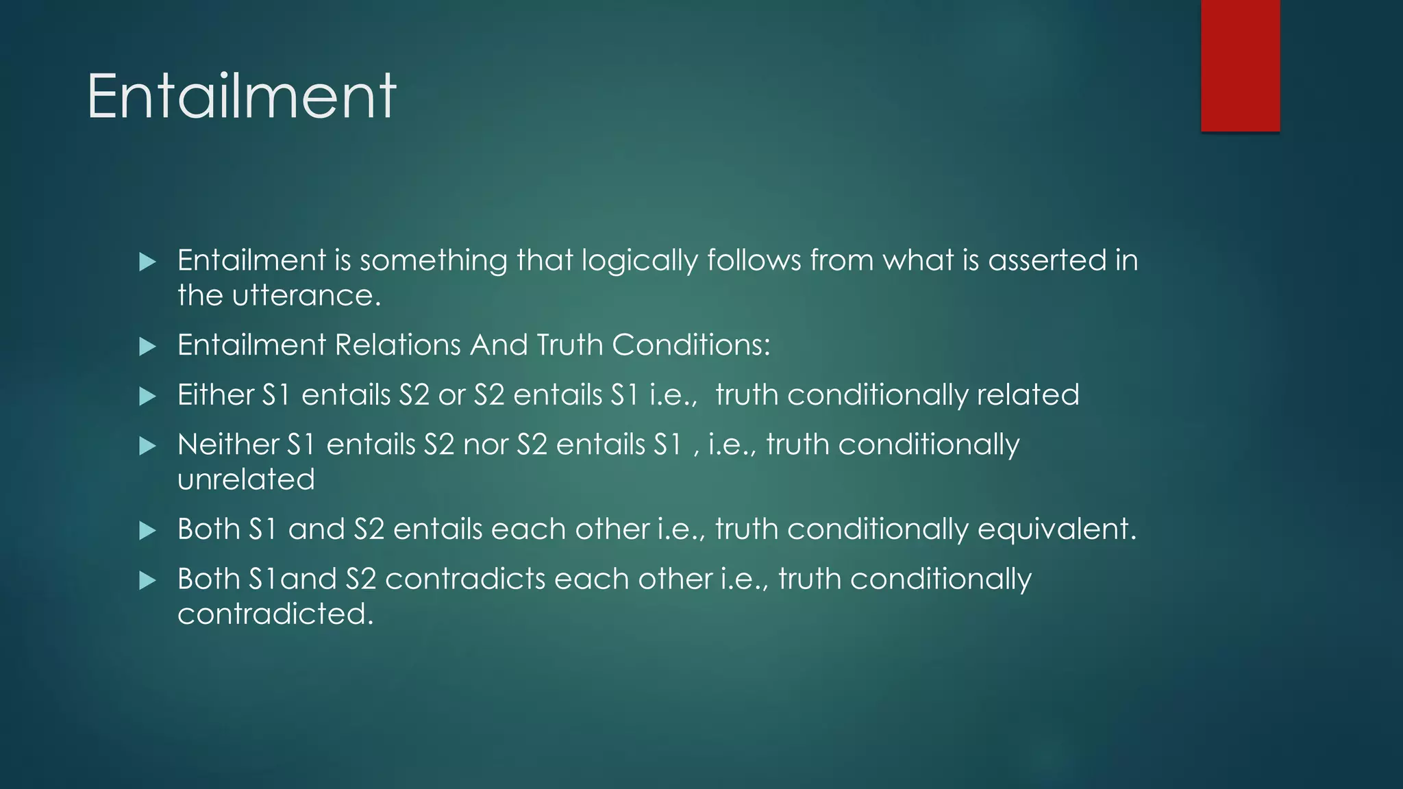 Entailment and presupposition semantics and pragmatics | PDF