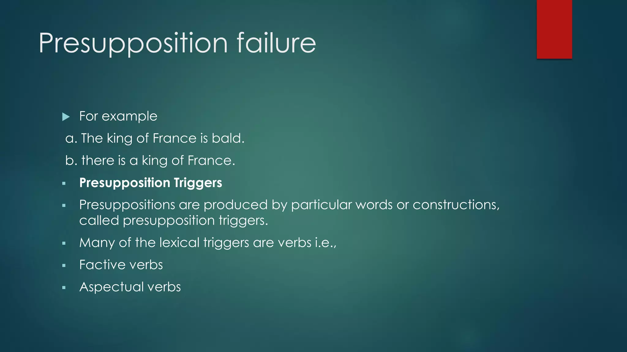 Entailment and presupposition semantics and pragmatics | PDF