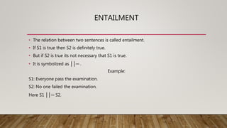 Entailment of truth conditions | PPTX