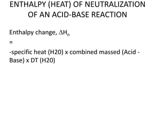 Entalphy of solutions part2 | PPT