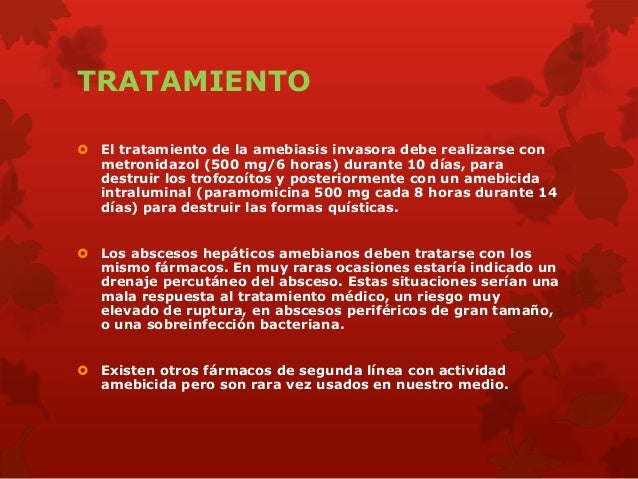 Entamoeba Coli Tratamiento