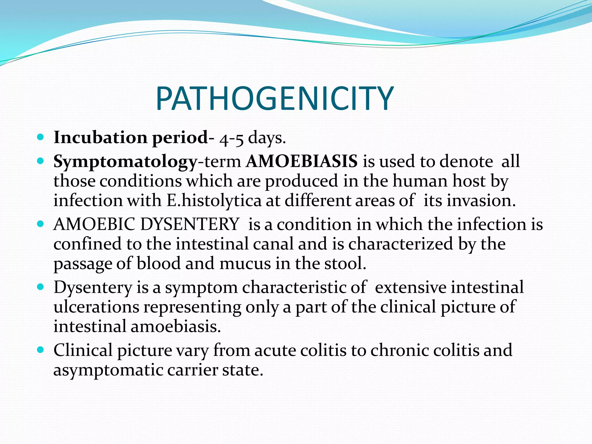 ppt on Entamoeba histolytica INTESTINAL LESIONS | PPTX