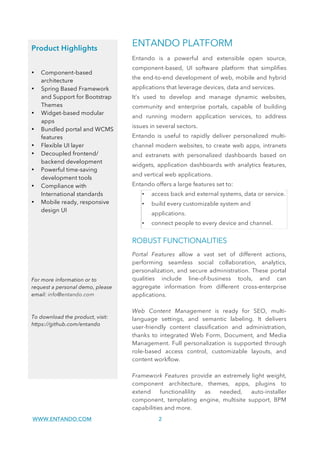 Entando datasheet | PDF