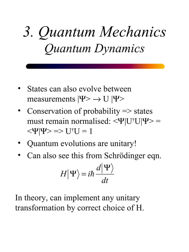 Multi-particle Entanglement in Quantum States and Evolutions | PPT