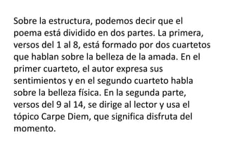 En tanto que de rosa y azucena | PPT