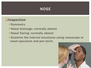 ENT NURSING ASSESSMENT | PPTX