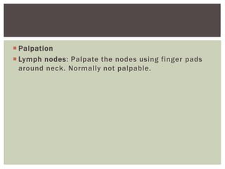 ENT NURSING ASSESSMENT | PPTX