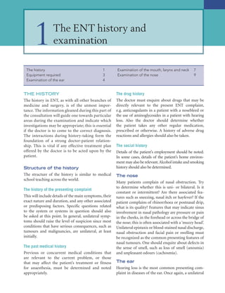 The ENT history and examination | PDF