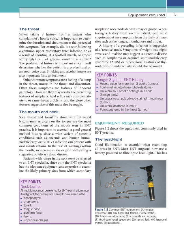 The ENT history and examination | PDF
