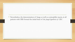 Chronic rhinosinusitis | PPTX