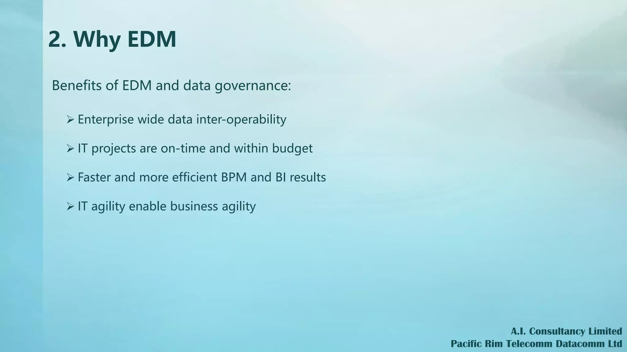 Agile Enterprise Data Model & Data Management Solution | PPT
