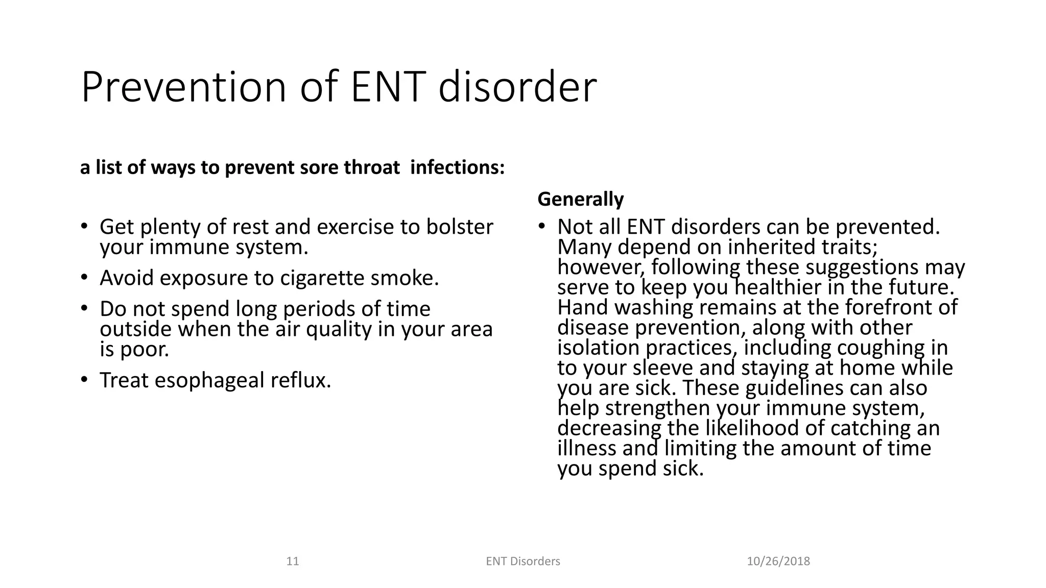 Ent disorders | PPTX