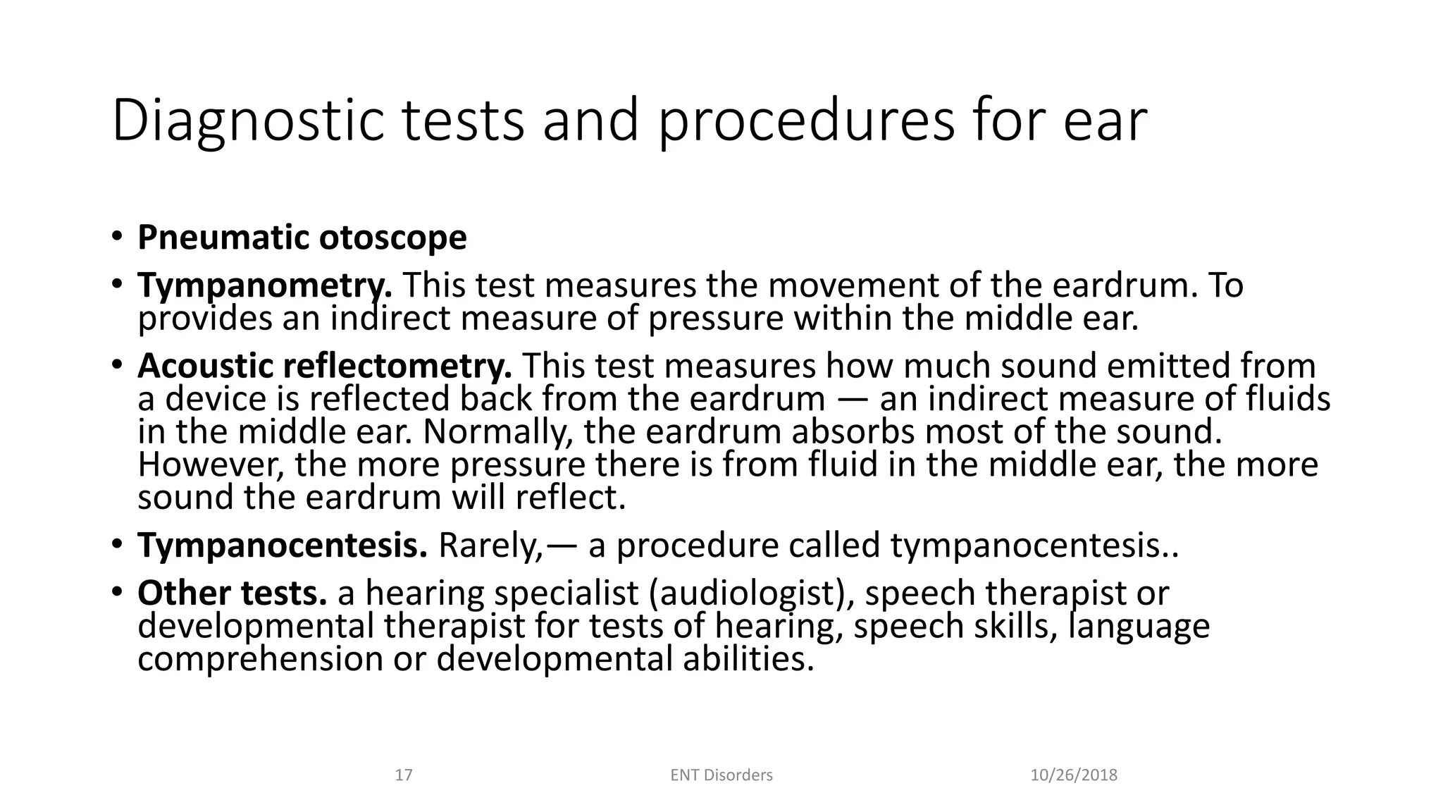 Ent disorders | PPTX