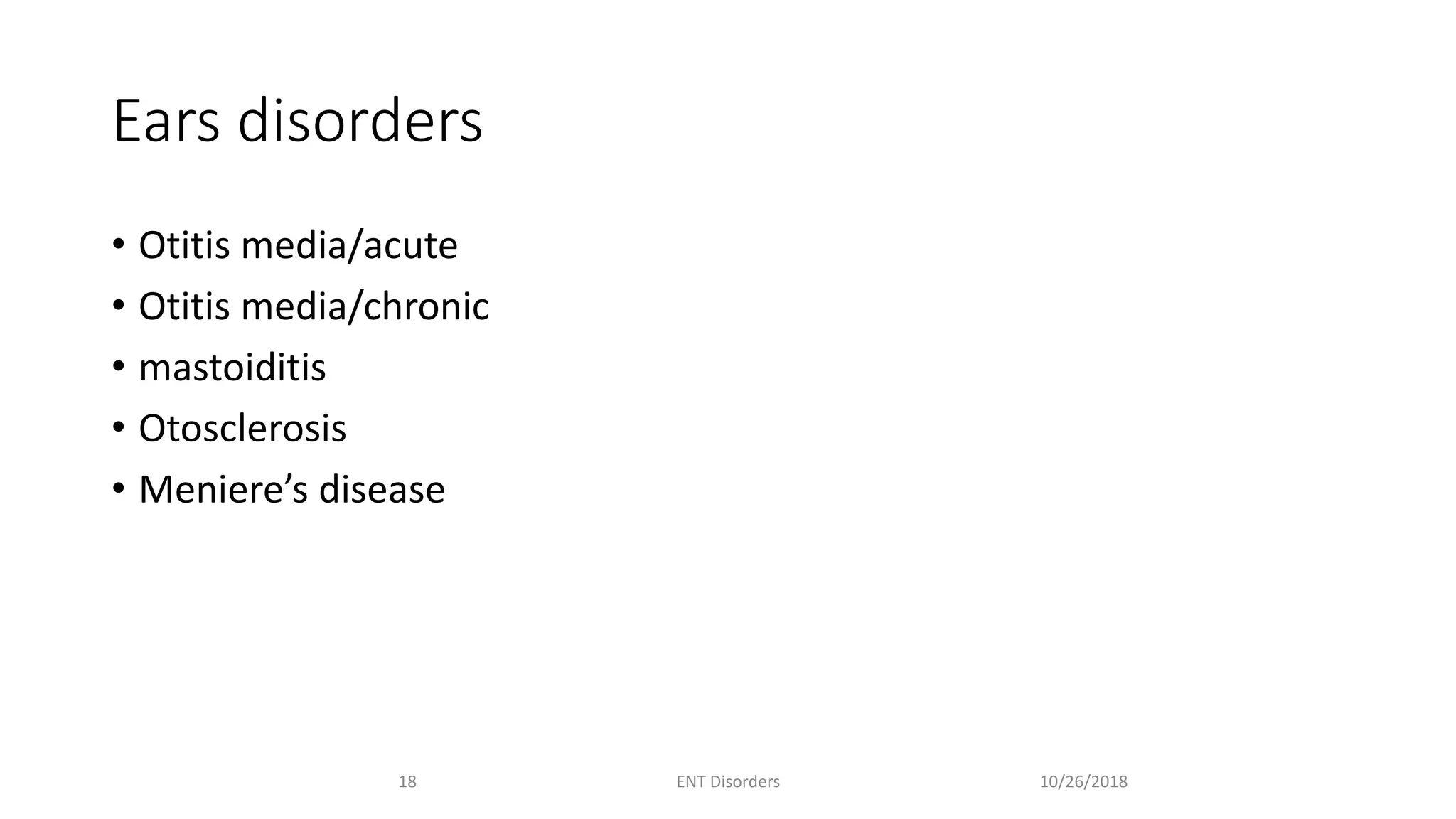 Ent disorders | PPTX